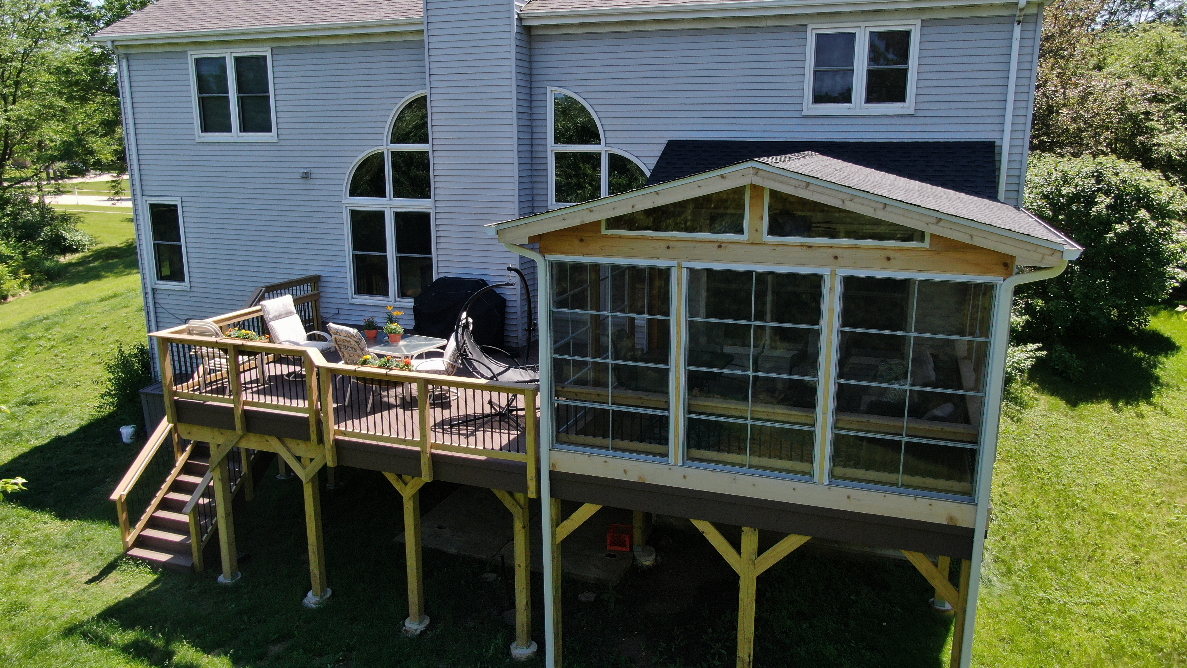 What is the difference between a deck, porch, and patio?