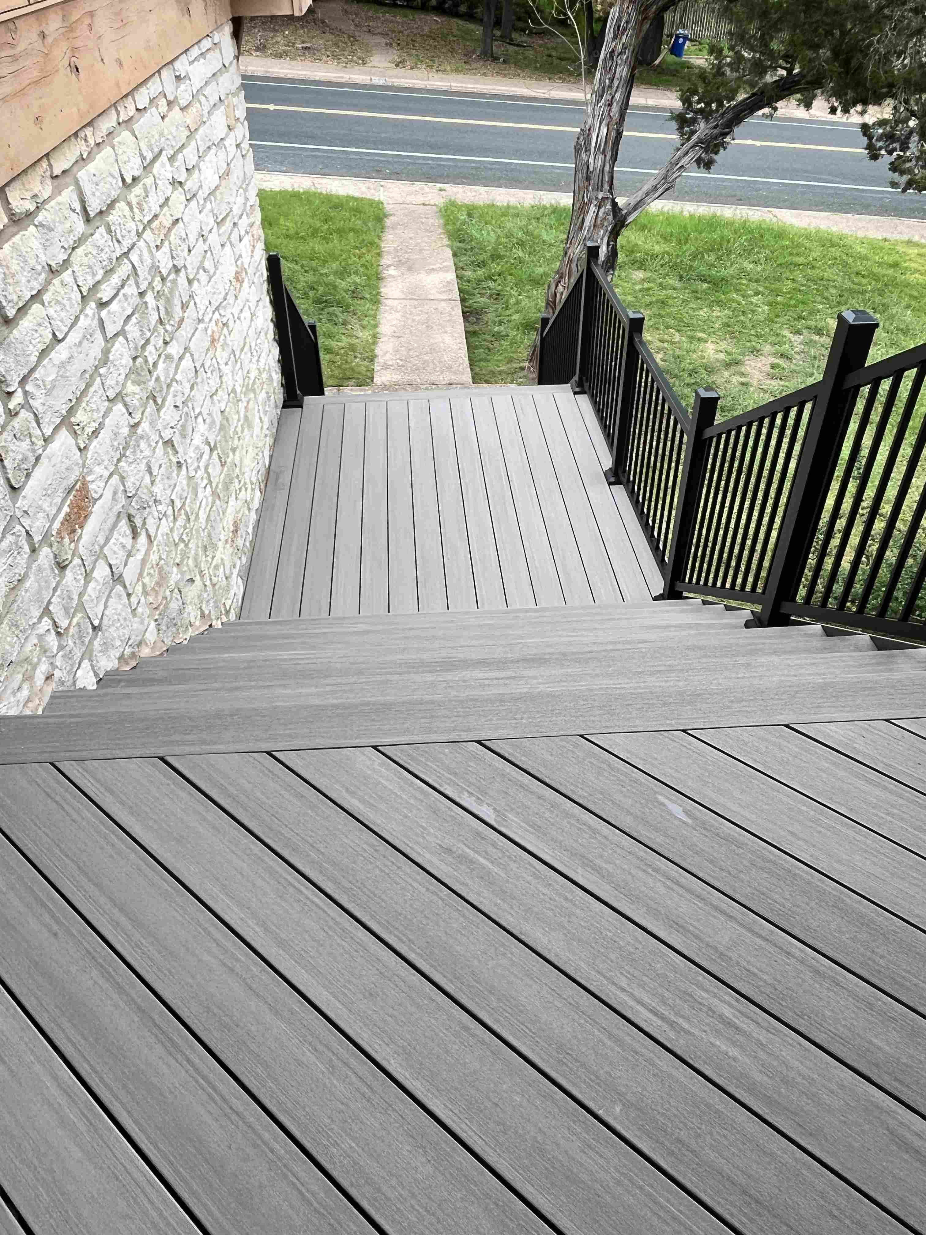 NW Austin Great Hills front deck and backyard yard transformations by ...