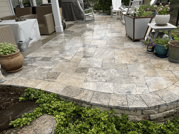 Transform Your Backyard with a Custom Paver or Travertine Patio